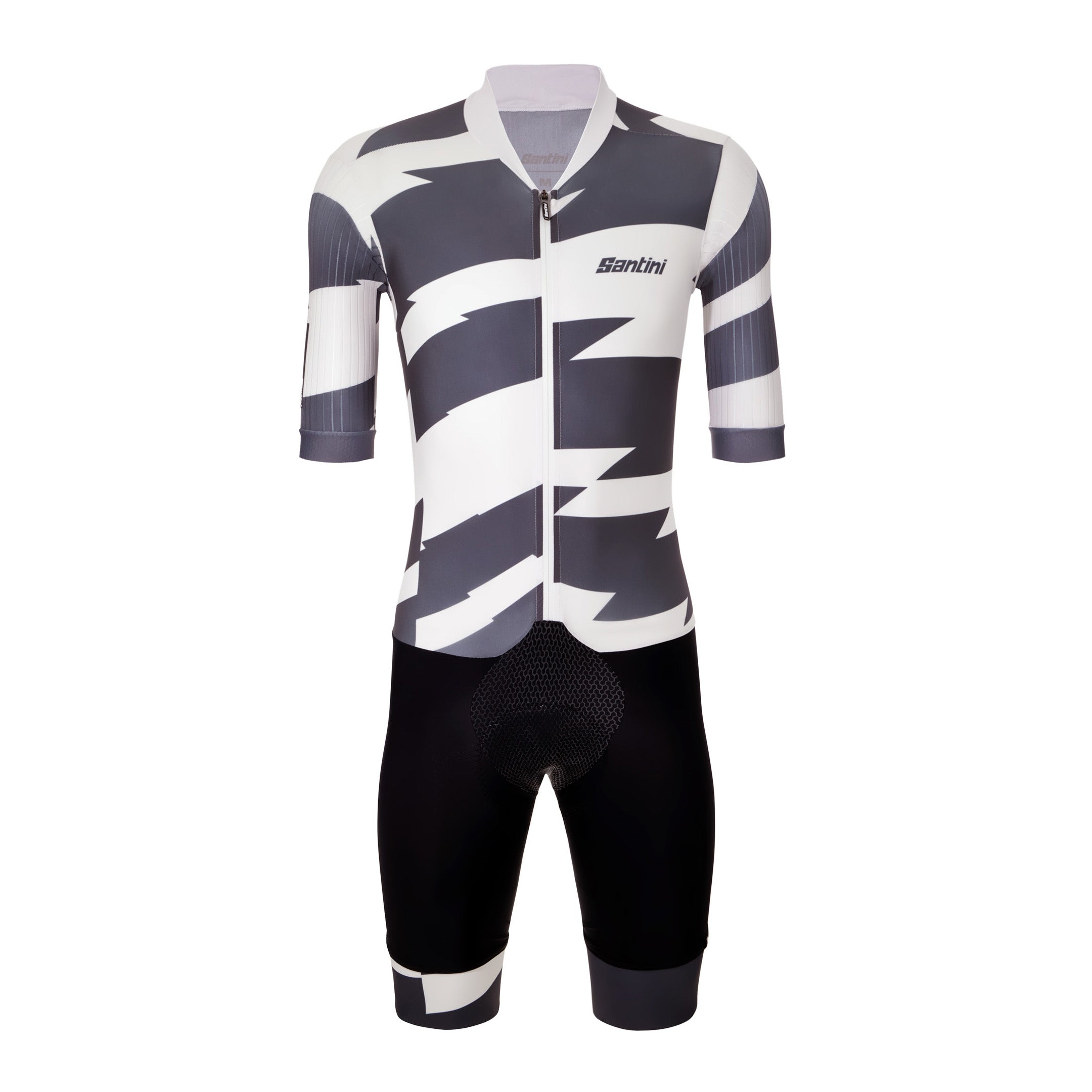 Buy Santini Viper Furia Road Skinsuit - Black | Cyclop.in