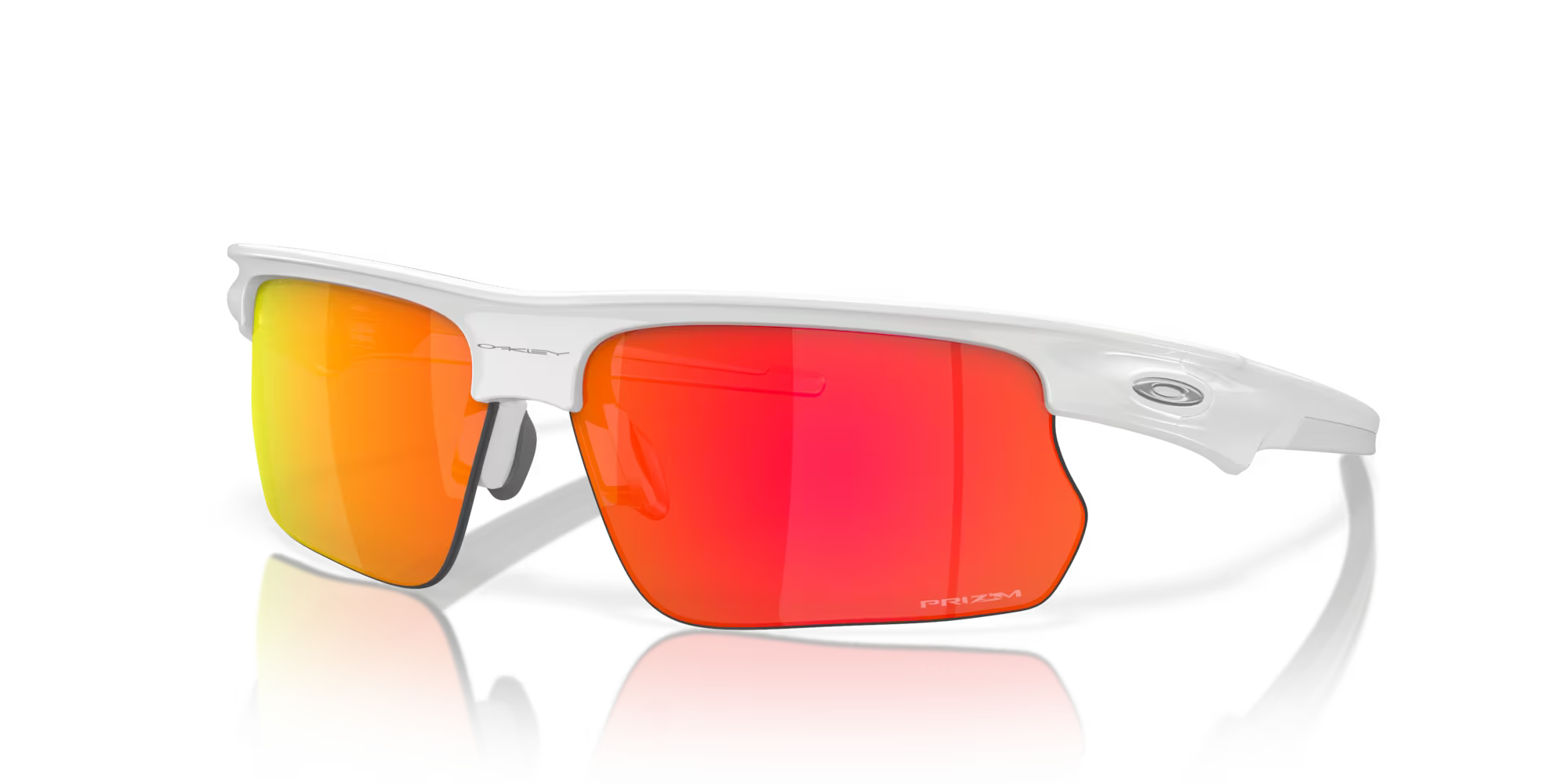 Buy Oakley Bisphaera Prizm Ruby Lenses, Polished White Frame | Cyclop.in