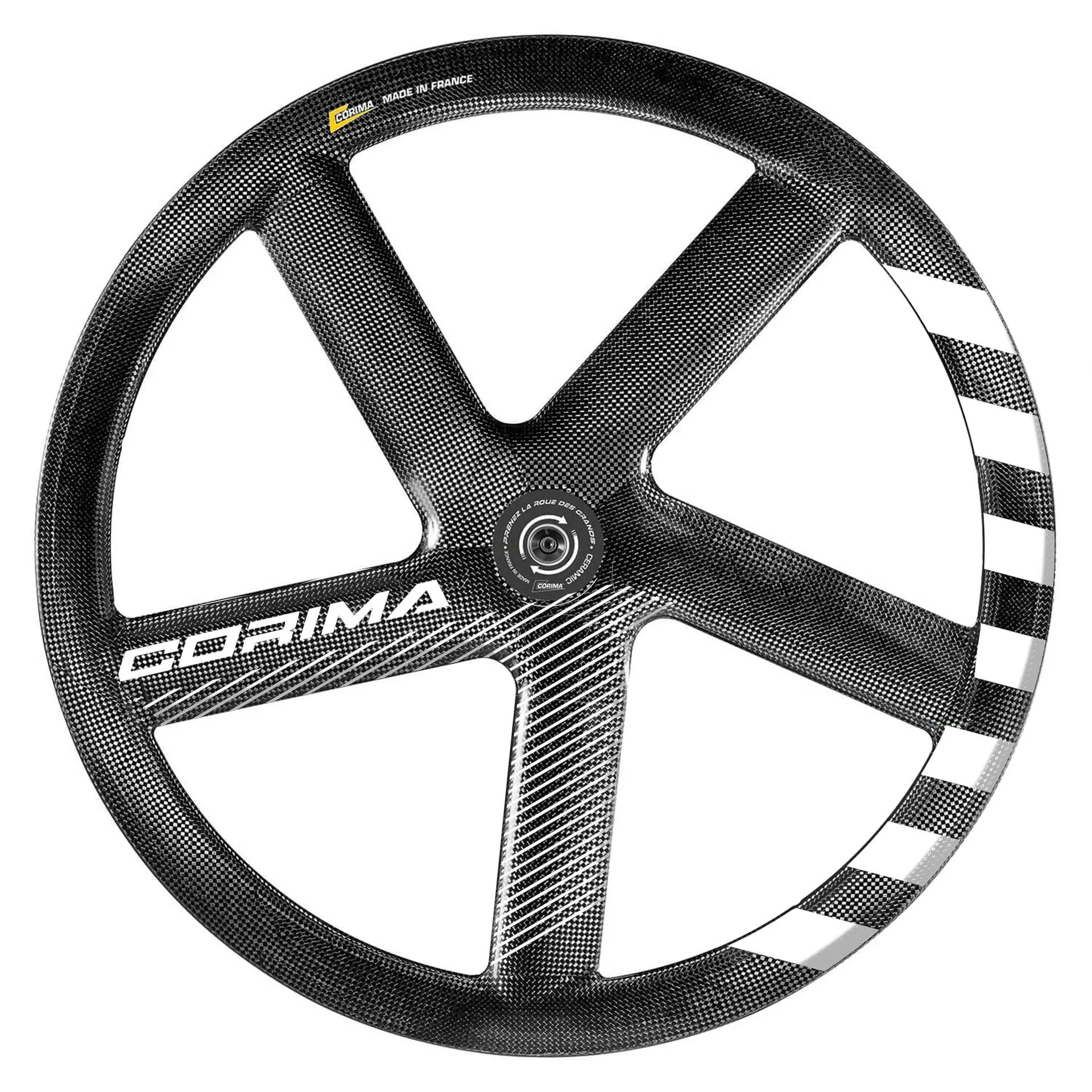 Buy Corima HM 5 Spoke Carbon Tubular Track Wheel - White Stripes ...