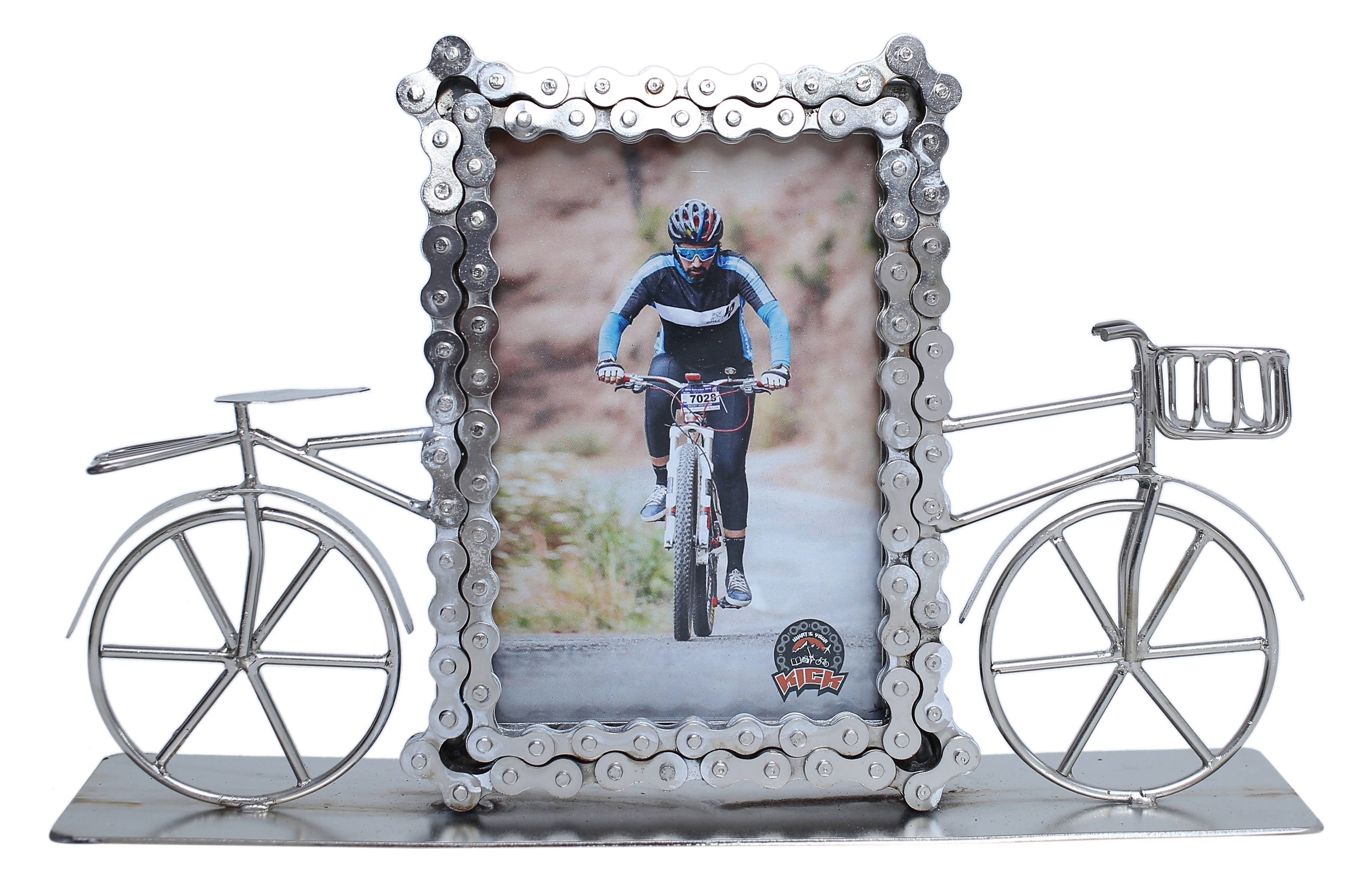 Buy Whats Your Kick - Upcycled Bike chain photo frame with cycle ‚Äì ...