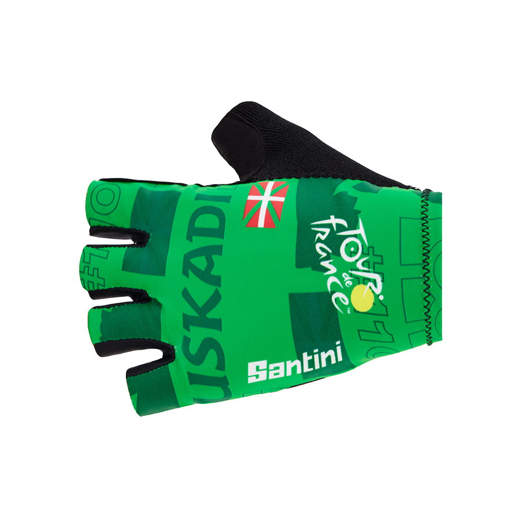 Buy Santini TDF Grand Depart Pais Vasco Gloves -Print | Cyclop.in